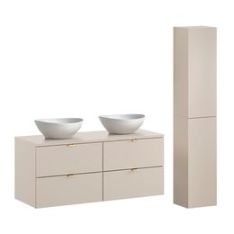 BADM&Ouml;BEL 120.6cm Azel 2er-Set Kaschmir