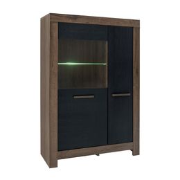 GESCHIRRSCHRANK Adam Holz und Schwarz