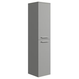 Badplaats BADEZIMMERSCHRANK Saturnus mit 2 T&uuml;ren Grau Matt - 35 x 35 x 130 cm
