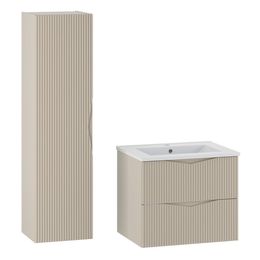 BADM&Ouml;BEL 60cm Tao 2er-Set Kaschmir