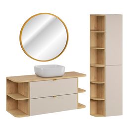 BADM&Ouml;BEL 120.4cm Azel 2er-Set Kaschmir