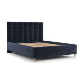 POLSTERBETT Soma 120/200 cm Marineblau im Lotta Stoff