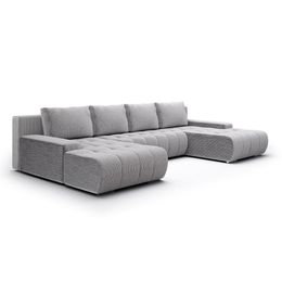 PANORAMASOFA Jonas 5 Sitzpl&auml;tze Hellgrau