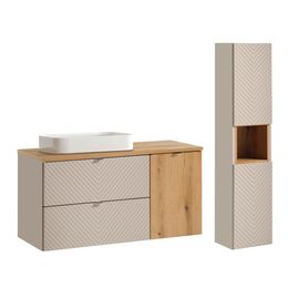BADM&Ouml;BEL 120.4cm Manoa 2er-Set Kaschmir