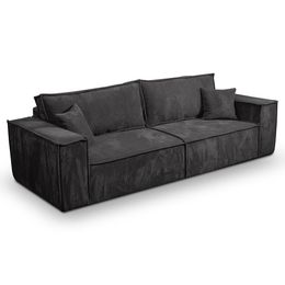 SOFA Isaac 4 Sitzpl&auml;tze Dunkelgrau