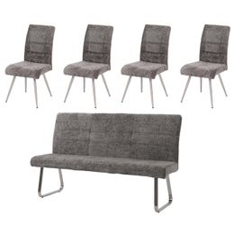 MCW ESSZIMMER-SET Grau 5er-Set