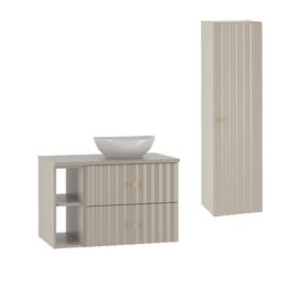 BADM&Ouml;BEL 80.6cm Izae 2er-Set Kaschmir