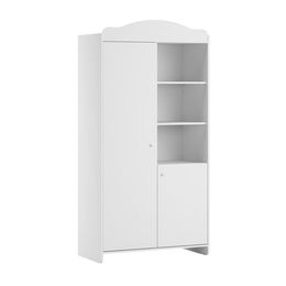 SCHRANK 2 T&uuml;ren Megeve Wei&szlig;