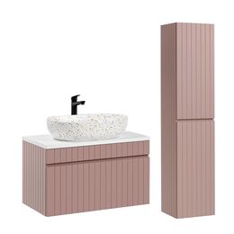 BADM&Ouml;BEL 80.4cm Zelie 2er-Set Rose
