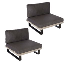MCW LOUNGE-SESSEL Schwarz, Grau, Anthrazit