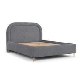 POLSTERBETT Zoya 120/200 cm Grau im Neve Stoff