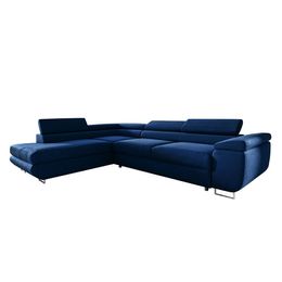 ECKSOFA Lyam 4 Sitzpl&auml;tze Marineblau