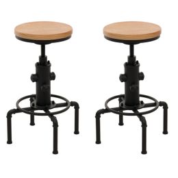 MCW BARHOCKER Hellbraun 2er-Set