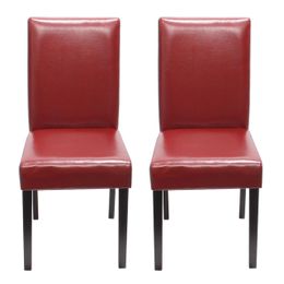 MCW ESSZIMMERSTUHL Rot 2er-Set