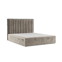 POLSTERBETT Keva mit Stauraum 160/200 cm Beige im Lotta Stoff