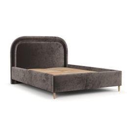 POLSTERBETT Zoya 160/200 cm Braun im Lotta Stoff