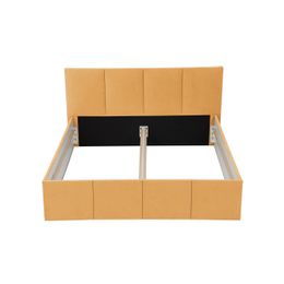 Halmon Schlafkomfort Betten POLSTERBETT Dalas Gold 180 x 200 x 40 cm Stauraum Ohne Matratze und Lattenrost