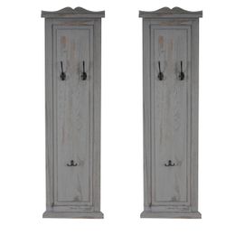 MCW WANDGARDEROBE Grau 2er-Set