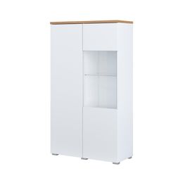 GESCHIRRSCHRANK Liko Wei&szlig; und Holz