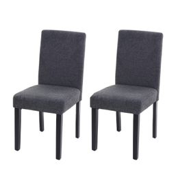 MCW ESSZIMMERSTUHL Anthrazit, Dunkelbraun 2er-Set