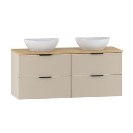 DOPPELWASCHTISCH 120.6cm Astrid Kaschmir und Holz