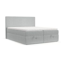 BOXBETT Velma 180/200 cm Hellgrau im Riva Stoff