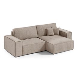 ECKSOFA Isaac 3 Sitzpl&auml;tze Taupe