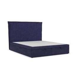 POLSTERBETT Eliot mit Stauraum 200/200 cm Marineblau im Alta Stoff
