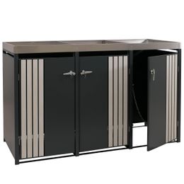 MCW 3ER-M&Uuml;LLTONNENVERKLEIDUNG Anthrazit, Beige