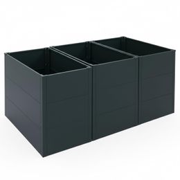 MCW HOCHBEET 3ER-SET Gr&uuml;n 3er-Set-Set