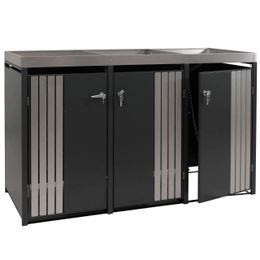 MCW 3ER-M&Uuml;LLTONNENVERKLEIDUNG Anthrazit, Silber