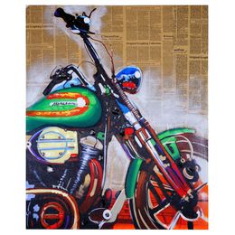 MCW &Ouml;LGEM&Auml;LDE MOTORRAD HANDGEMALT Mehrfarbig