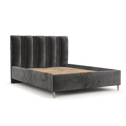 POLSTERBETT Loom 180/200 cm Anthrazit im Lotta Stoff