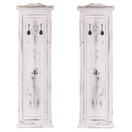 MCW WANDGARDEROBE Wei&szlig; 2er-Set