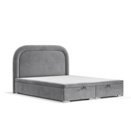 POLSTERBETT Harmony mit Stauraum 120/200 cm Grau im Uttario Stoff