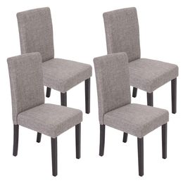 MCW ESSZIMMERSTUHL Grau, Dunkelbraun 4er-Set
