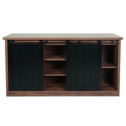 MCW SIDEBOARD Braun, Schwarz
