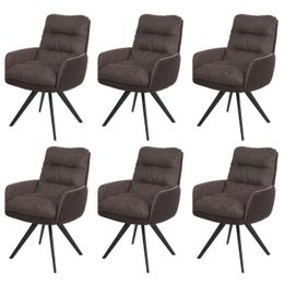 MCW ESSZIMMERSTUHL Braun 6er-Set