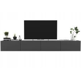 TV-LOWBOARD 2-er Set Enjoy Grau Matt 120 cm