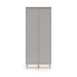 SCHRANK 2 T&uuml;ren Alycia Beige - Grau - Holzeffekt