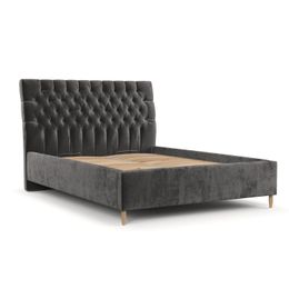 POLSTERBETT Lira 180/200 cm Anthrazit im Lotta Stoff