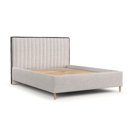 POLSTERBETT Aria 140/200 cm Hellbeige im Neve Stoff