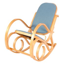MCW SCHAUKELSTUHL Eiche Dekor, Blau
