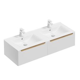 DOPPELWASCHTISCH 120cm Livia Wei&szlig;