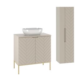 BADM&Ouml;BEL 80.6cm Daria 2er-Set Kaschmir