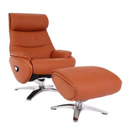MCW RELAXSESSEL MIT HOCKER Braun