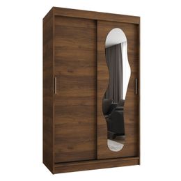 SCHIEBET&Uuml;RENSCHRANK mit Spiegel ULTRA 200/120/62 2-t&uuml;rig