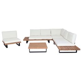 MCW GARTEN-GARNITUR Schwarz, Braun, Cremewei&szlig;
