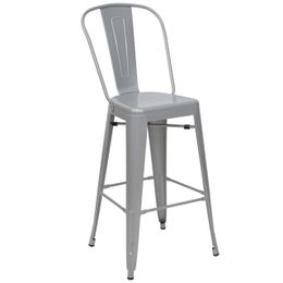 MCW BARHOCKER METALL Grau