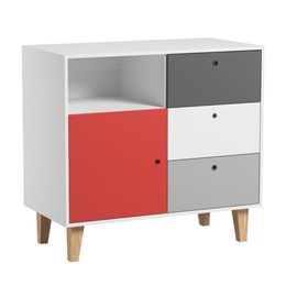 KINDERKOMMODE rot